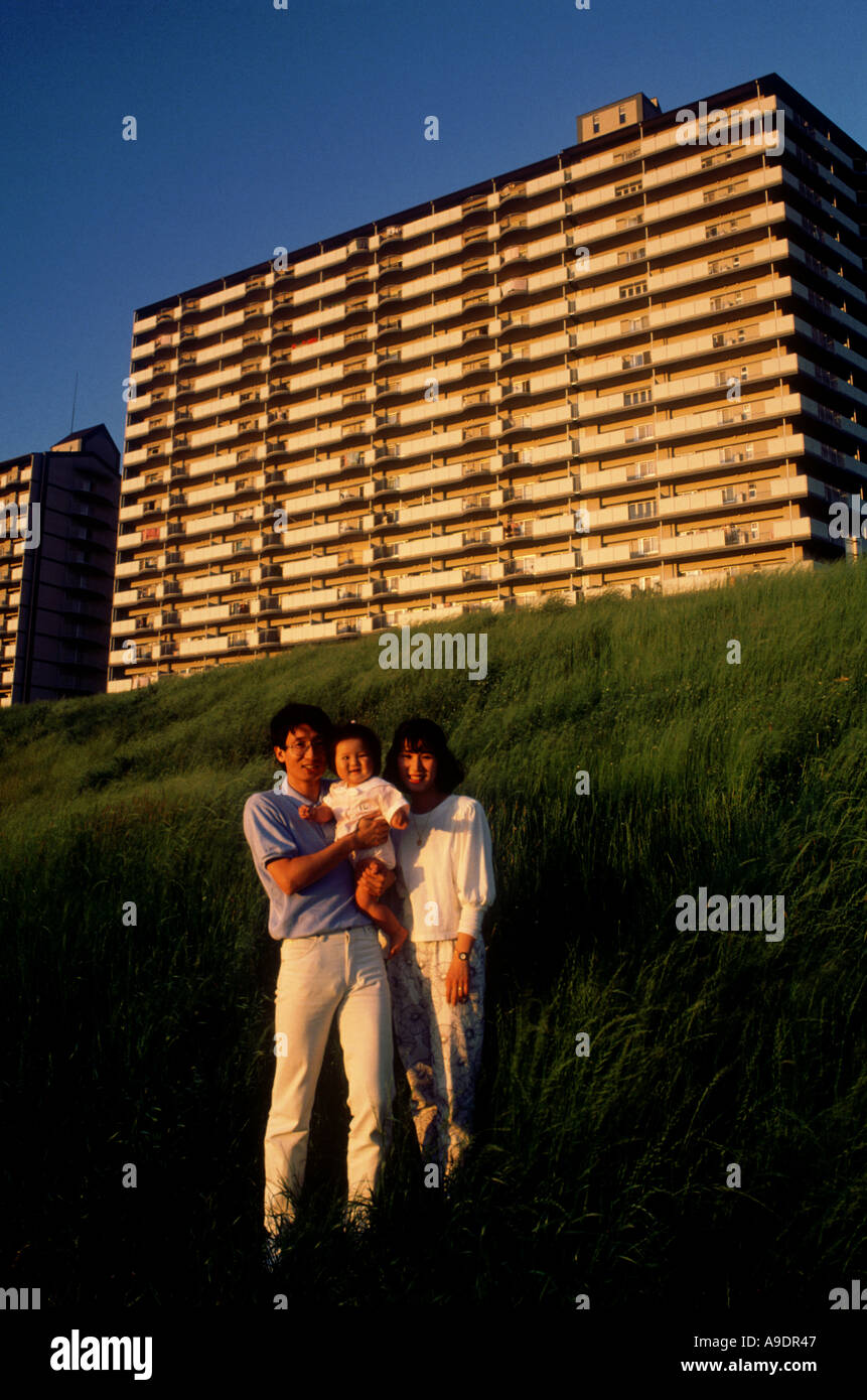 A family and apartment building Japan Stock Photo - Alamy