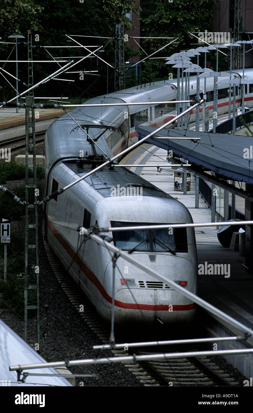 German Railways Inter-City express passenger train, Cologne Deutz ...