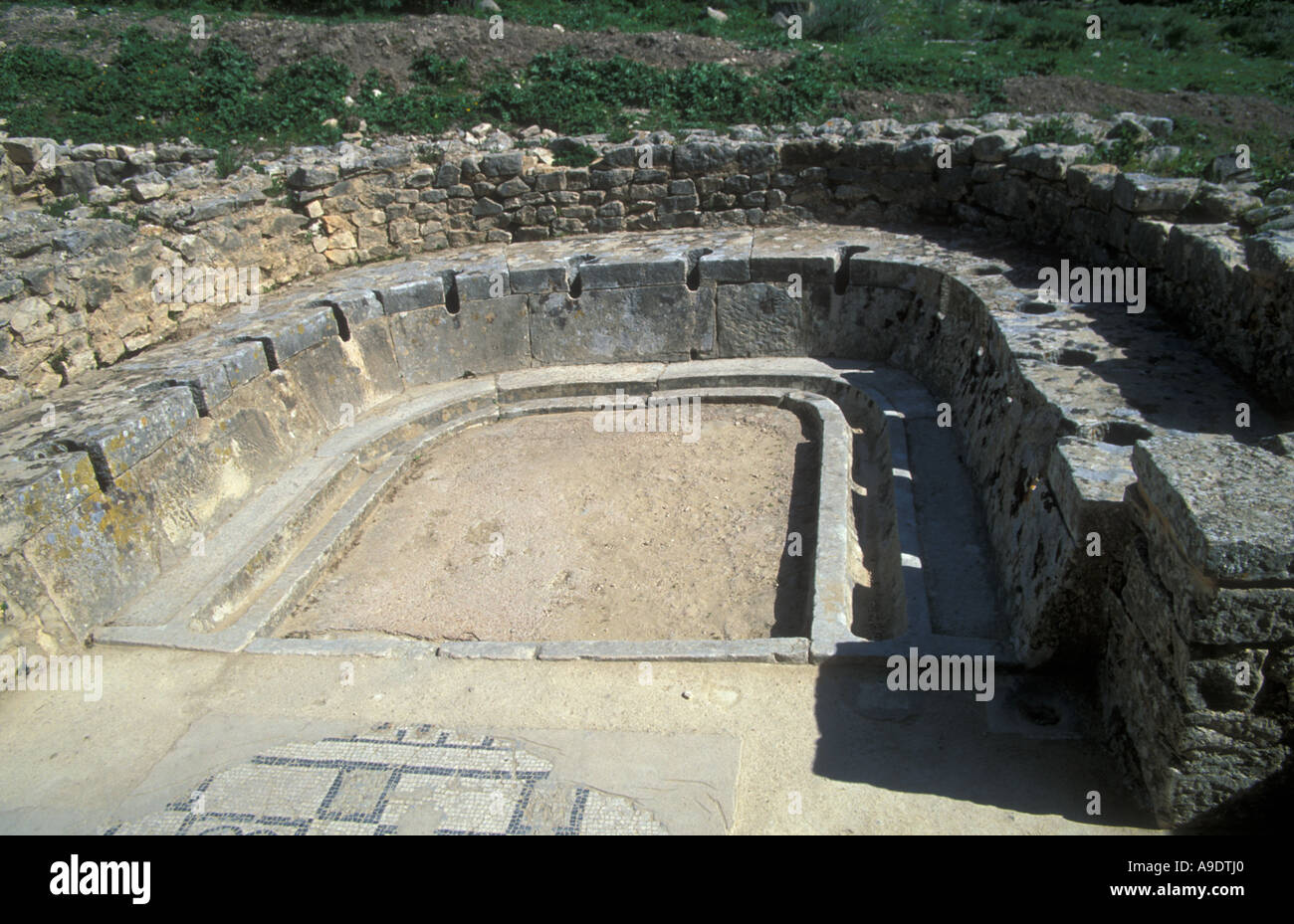 Roman public toilets Stock Photo - Alamy