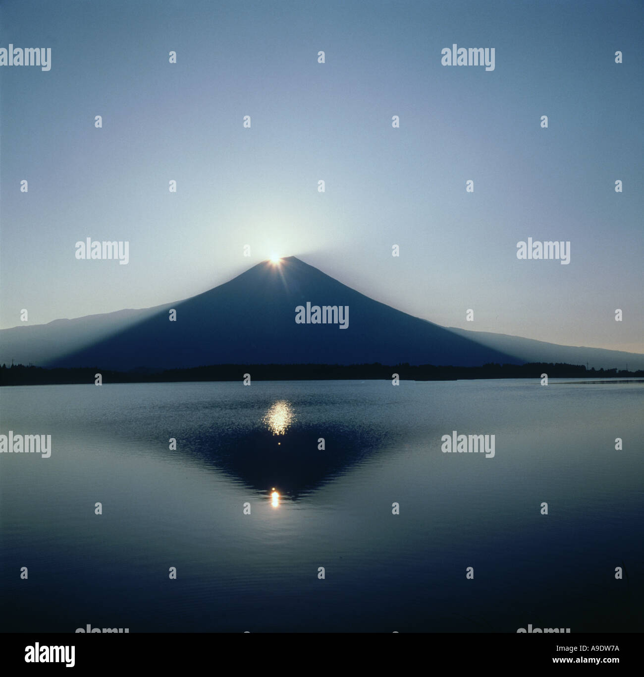 Mt Fuji and Lake Tanuki Japan Stock Photo - Alamy