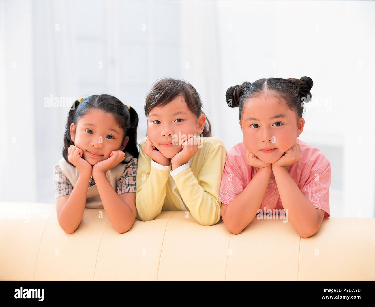 Portrait of three girls Stock Photo - Alamy