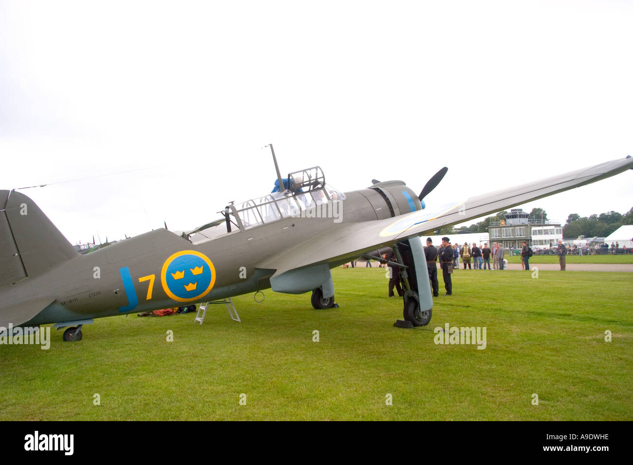 SAAB B17A Swedish Air Force Stock Photo - Alamy