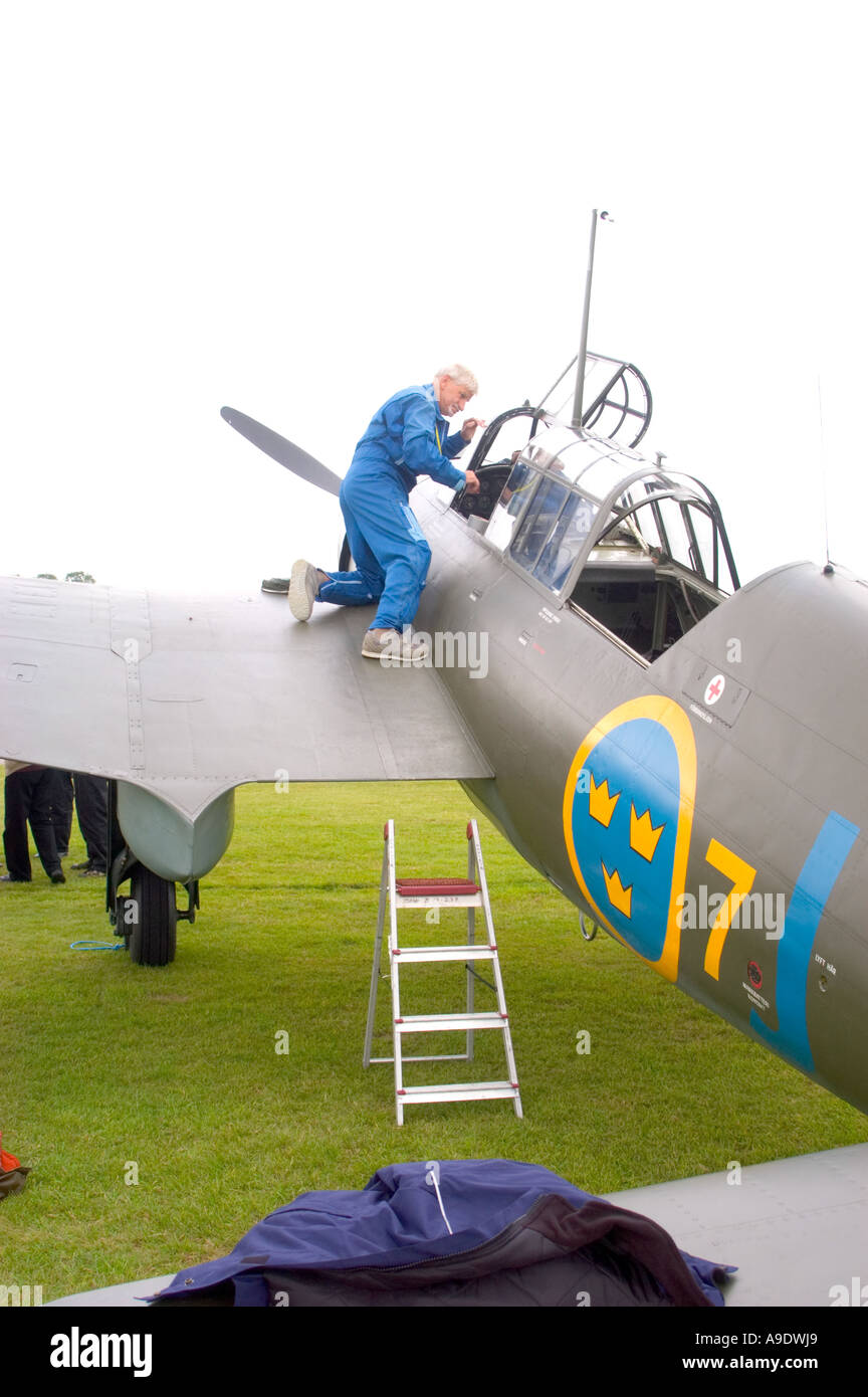 SAAB B17A Swedish Air Force Stock Photo - Alamy
