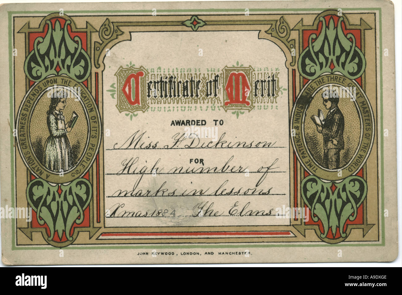 Certificate of merit hi-res stock photography and images - Alamy