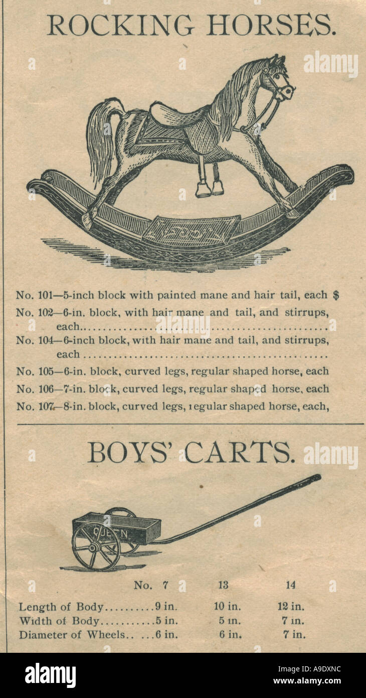 Victorian children's toys advert hi-res stock photography and images ...
