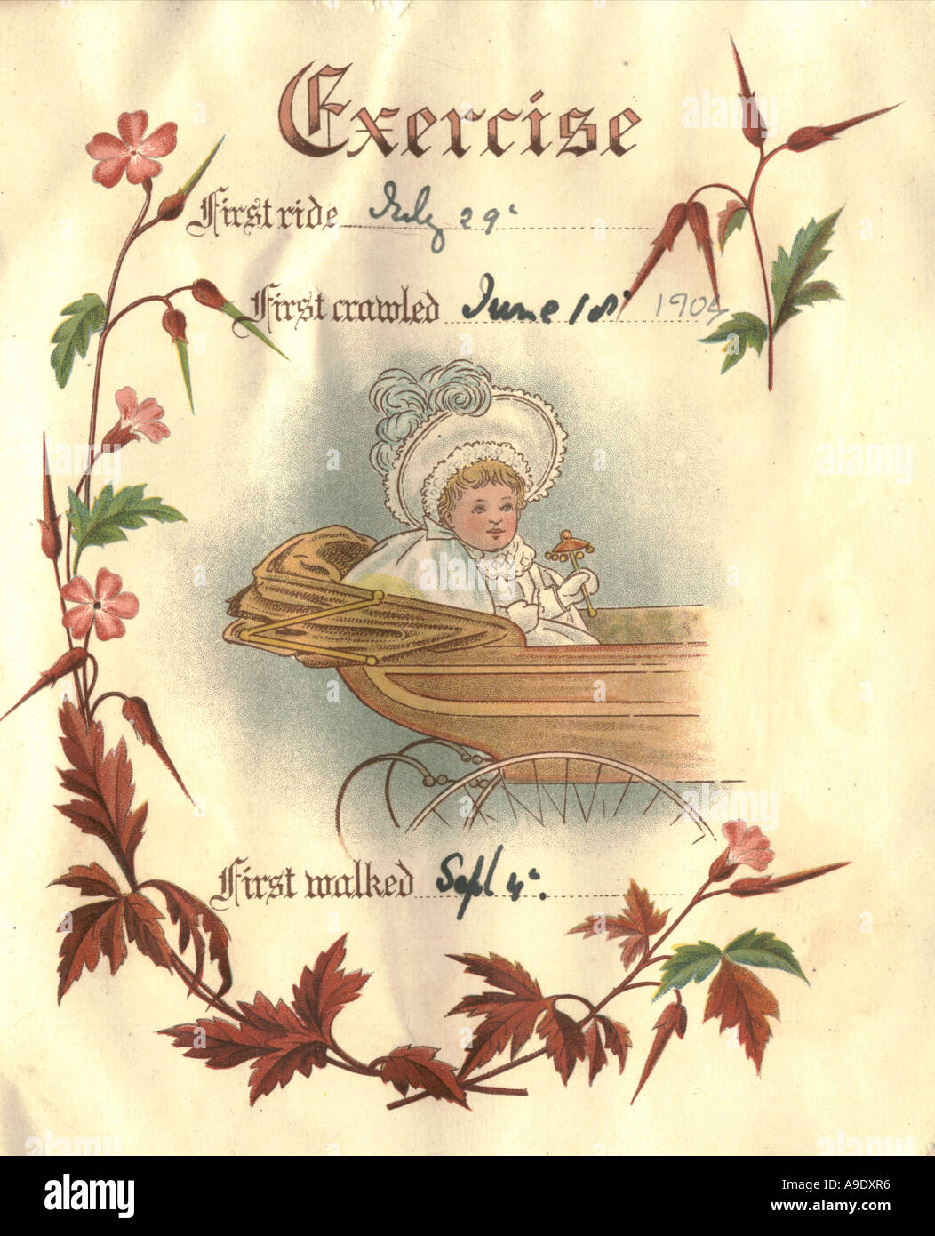 Exercise book page hi-res stock photography and images - Alamy