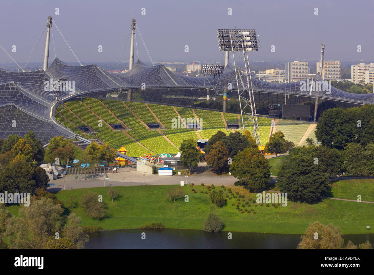 Olympic Stadium Munich Germany Stock Photo - Alamy