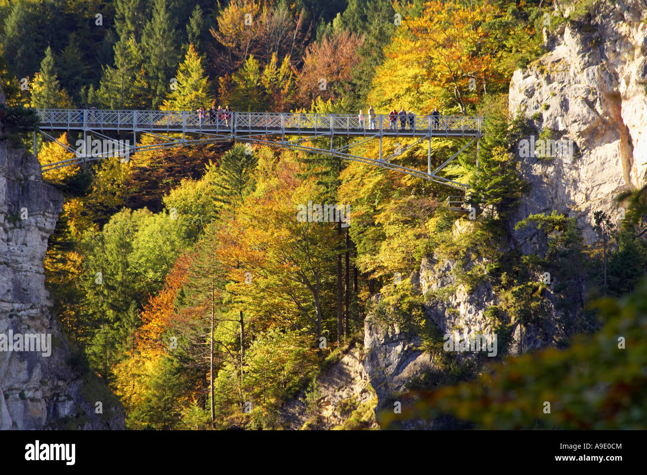 Marienbrücke Marys Bridge Neuschwanstein Castle Bavaria Germany Stock ...