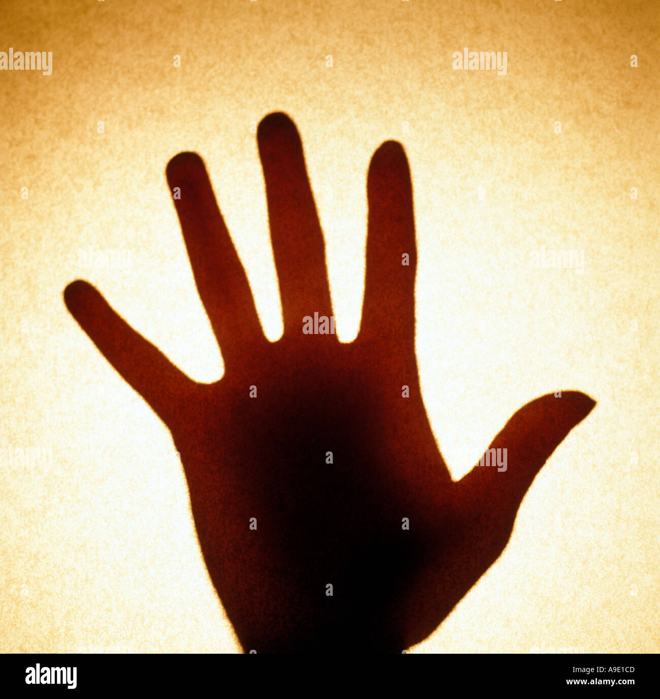 Silhouette open hand icon hi-res stock photography and images - Alamy