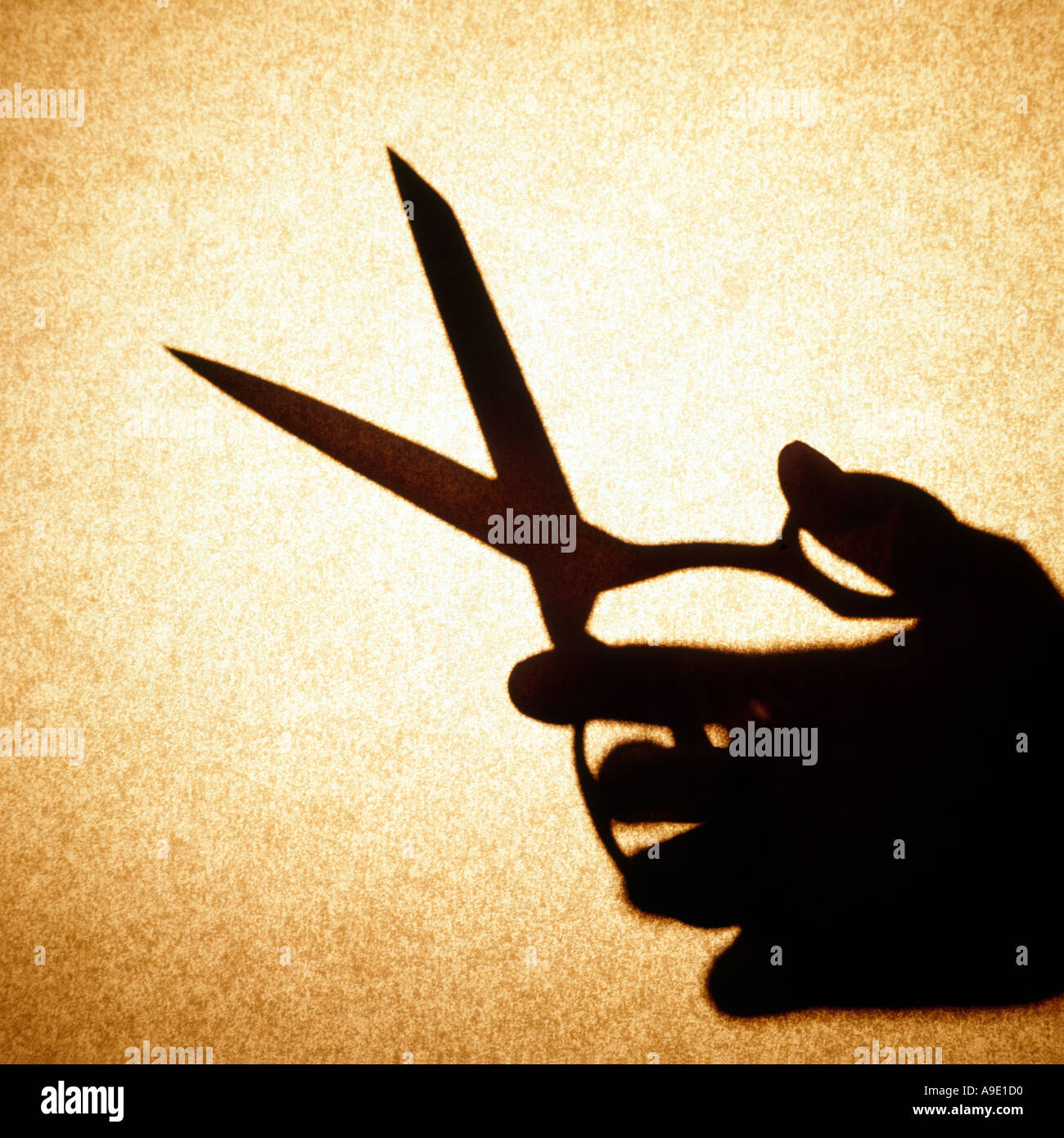 Hand with scissors Stock Photo - Alamy