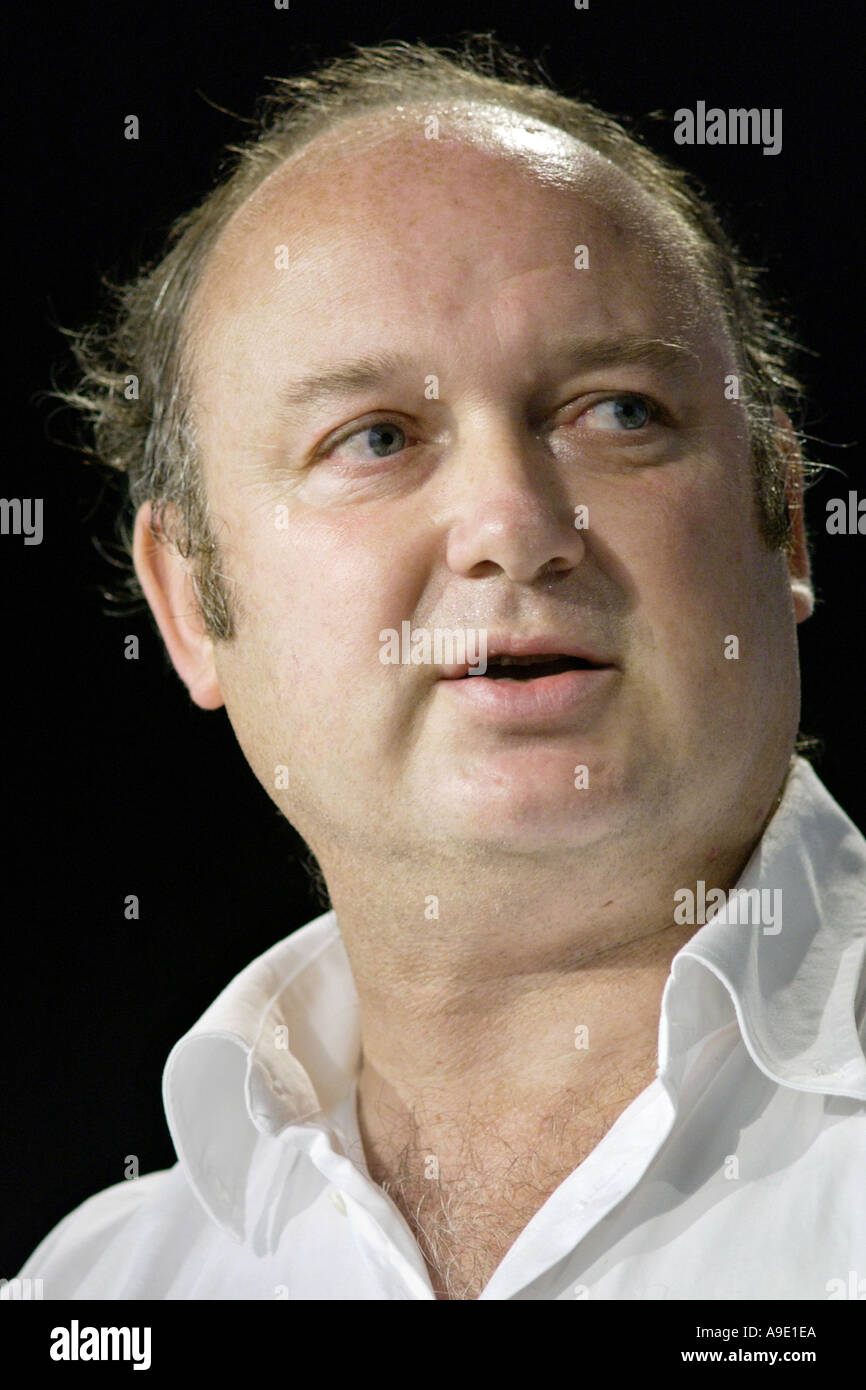 Louis de Bernieres novelist pictured at Hay Festival 2003 Hay on Wye ...