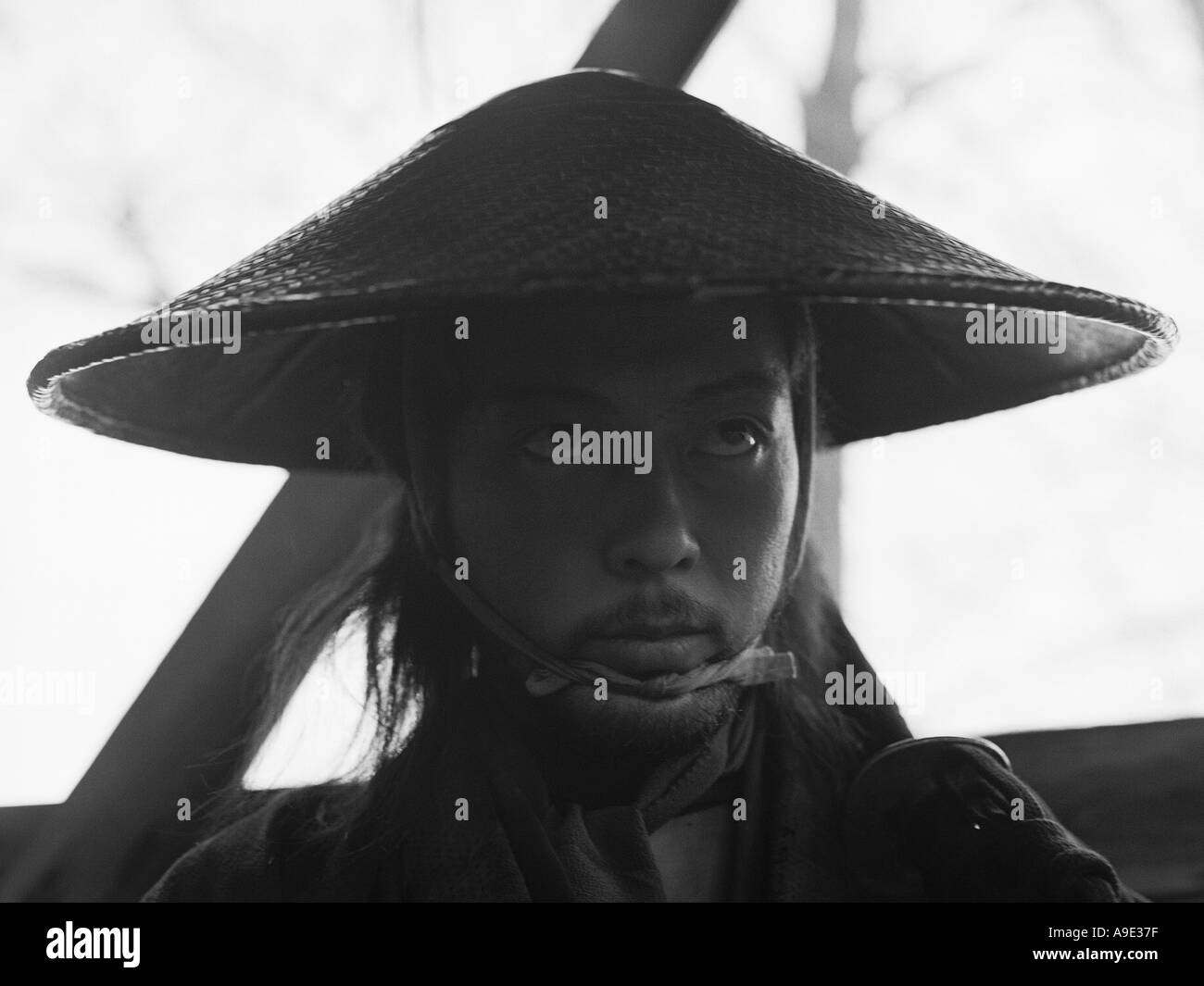 Samurai with raised sword hi-res stock photography and images - Alamy