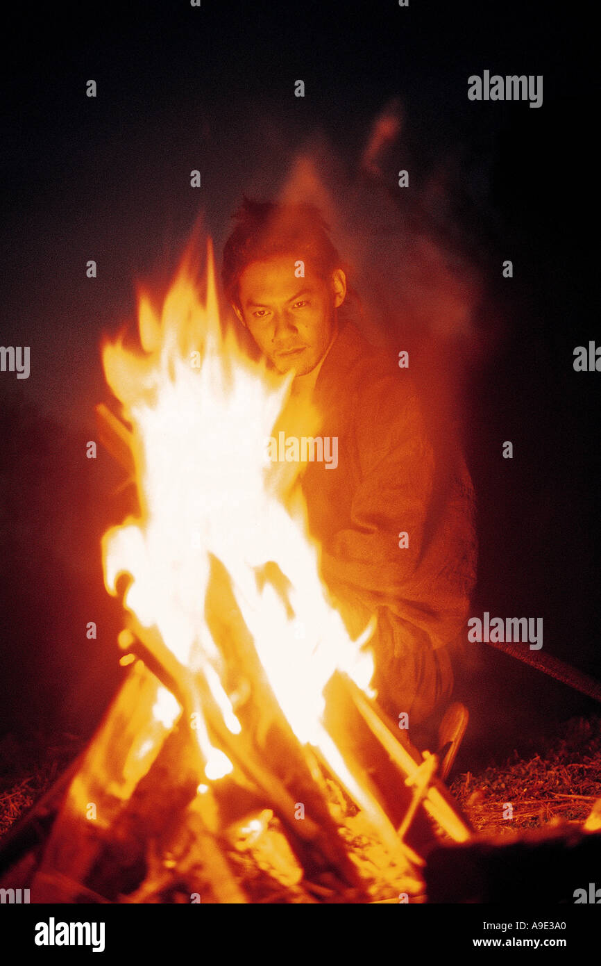 Samurai with raised sword hi-res stock photography and images - Alamy