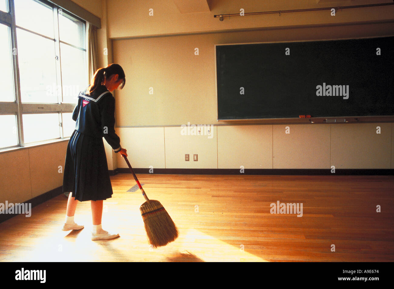 School Girl Monday Stock Photo - Alamy