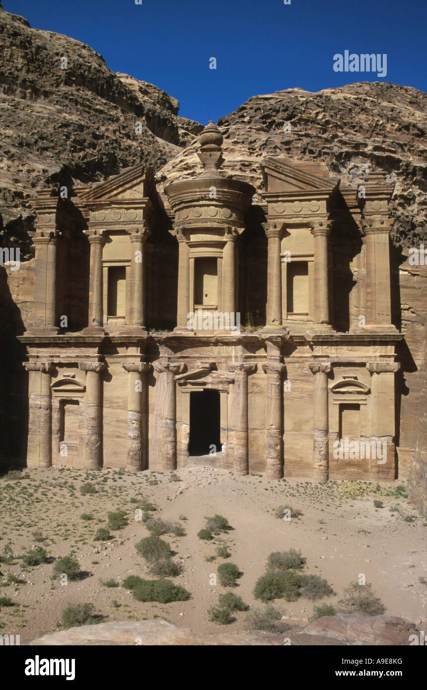 The monastery in Petra Stock Photo - Alamy