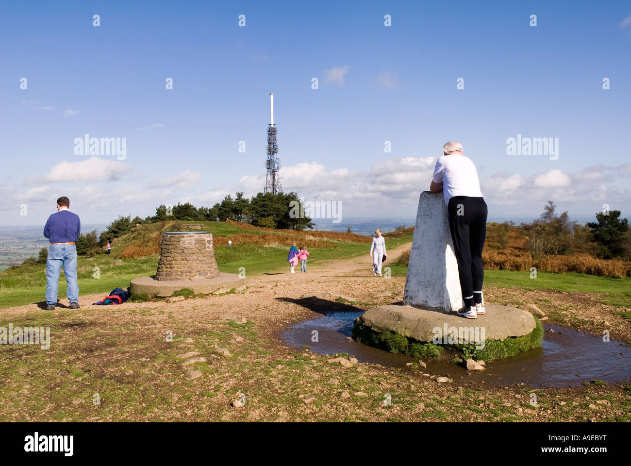 The summit of The Wrekin, Shropshire, England Stock Photo - Alamy