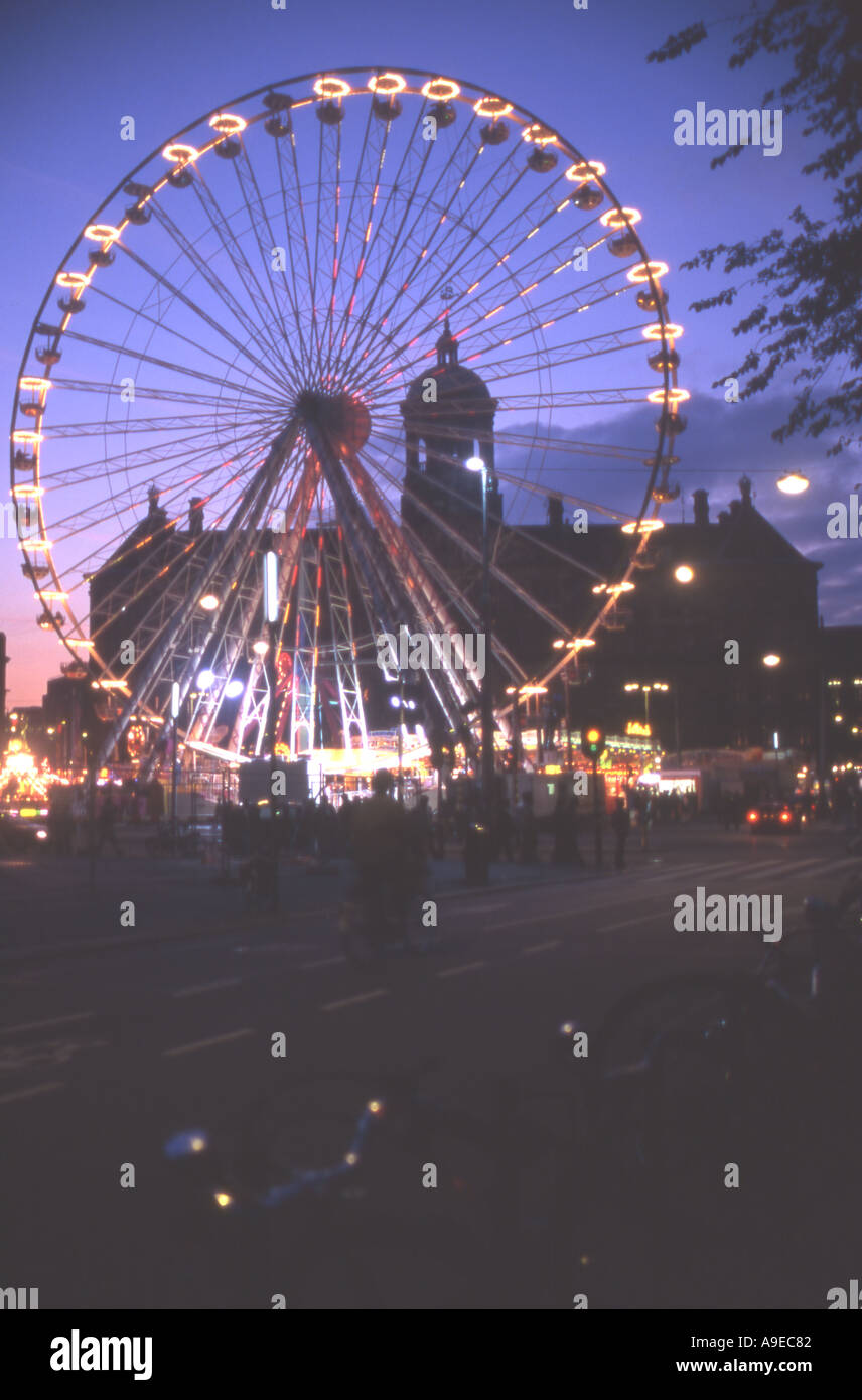 Big Wheel Dam Square Amsterdam Netherlands Stock Photo - Alamy