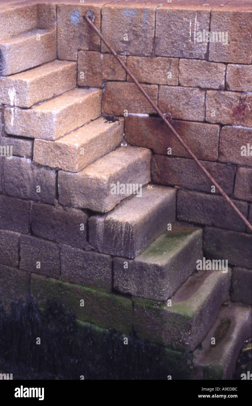 steps at Howth harbour Ireland Stock Photo - Alamy