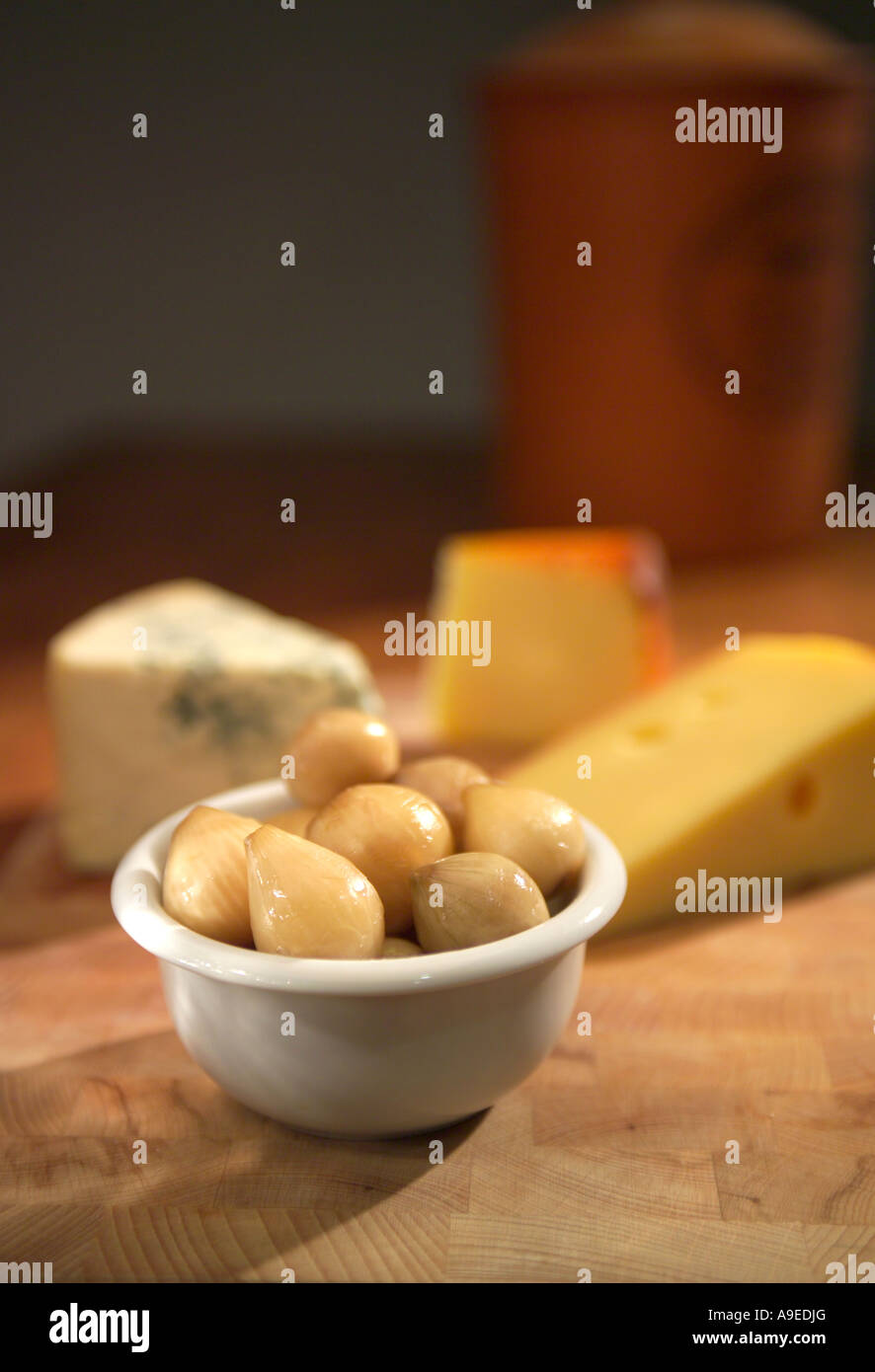 Pickels & cheese Stock Photo - Alamy