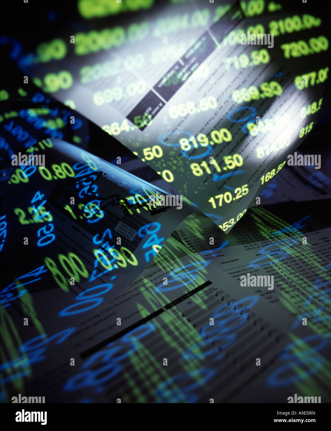 Numbers on paper abstract Stock Photo - Alamy