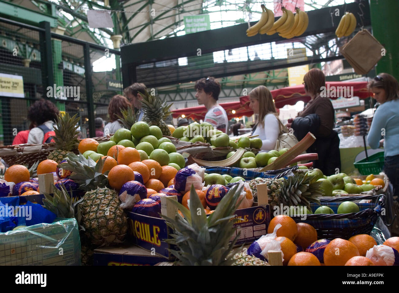 Fruit stall Borough Market Southwark South London GB UK Stock Photo - Alamy