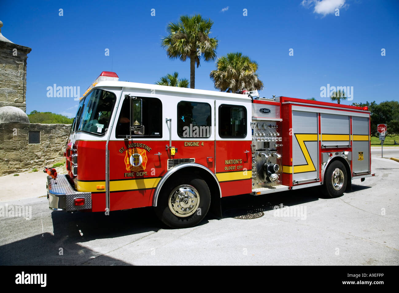Fire Engine No 4 of the St Augustine fire department St Augustine ...