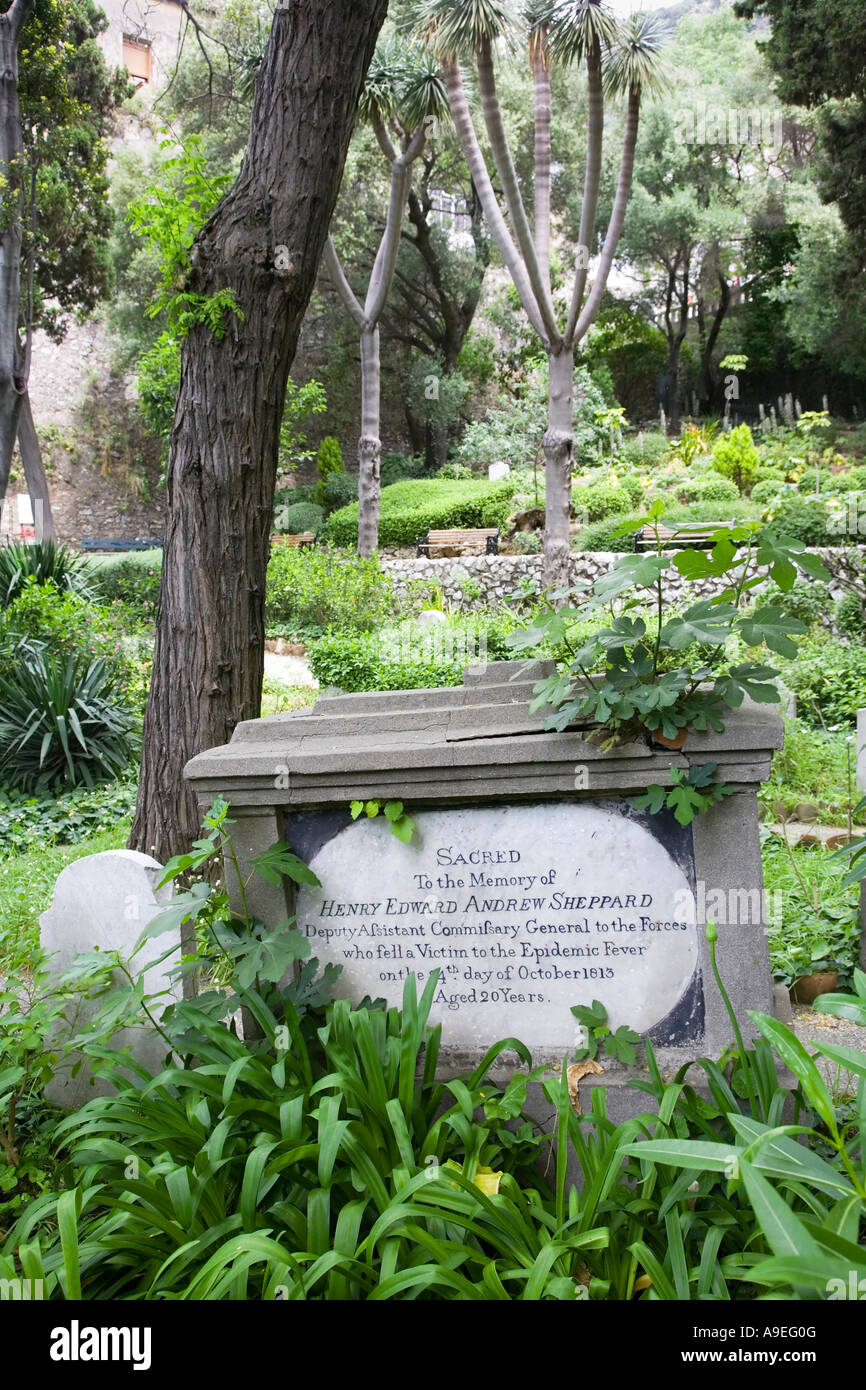 The Trafalgar cemetery in Gibraltar Stock Photo - Alamy