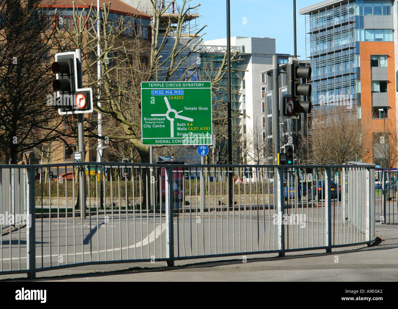 Junction of wells road and airport road hi-res stock photography and ...
