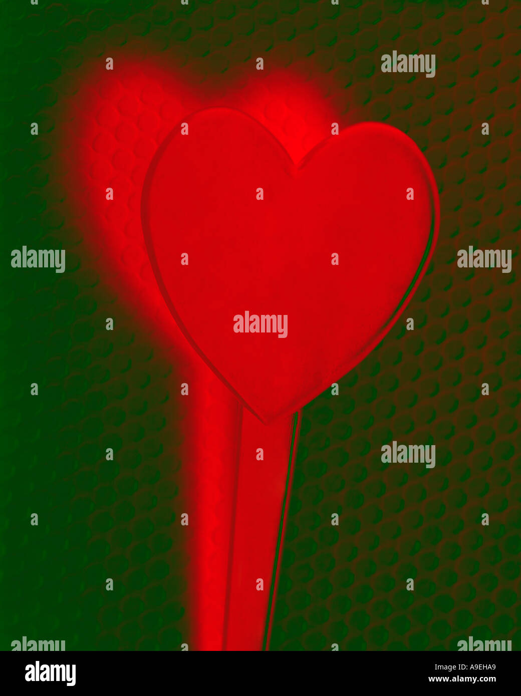 RED PLASTIC HEART Stock Photo - Alamy