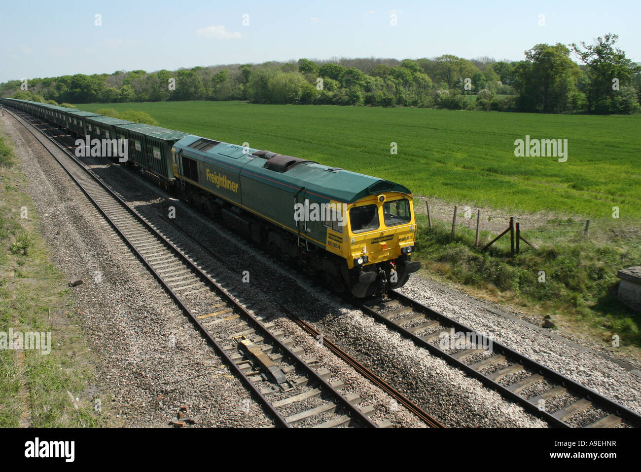 Freightliner Railway Freight Train on Great Western Main Line Stock ...
