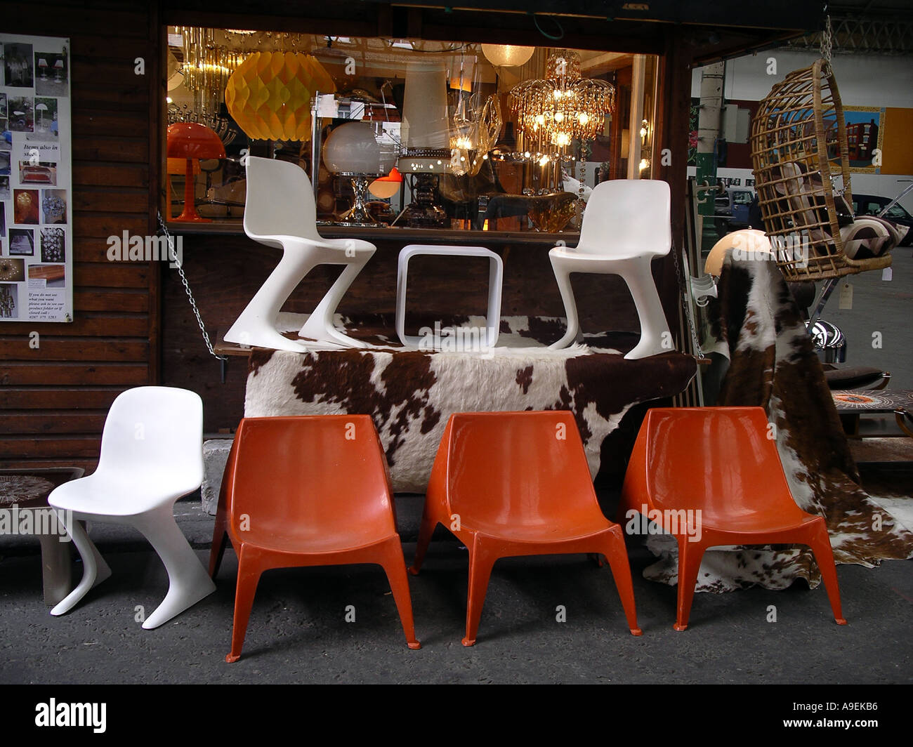 Funky Retro Chairs Stock Photo - Alamy
