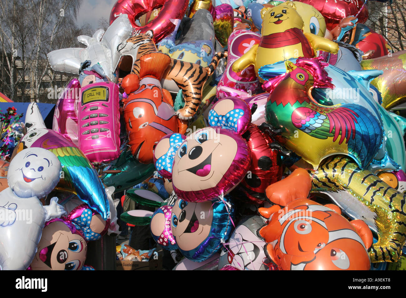Various junk toys for sale at a the Emaus fair Krakow Stock Photo - Alamy