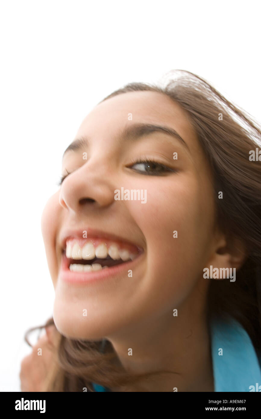 Blurred Portrait of Laughing Teenage Girl Stock Photo - Alamy Blurred Portrait of Laughing Teenage Girl Stock Photo - Alamy