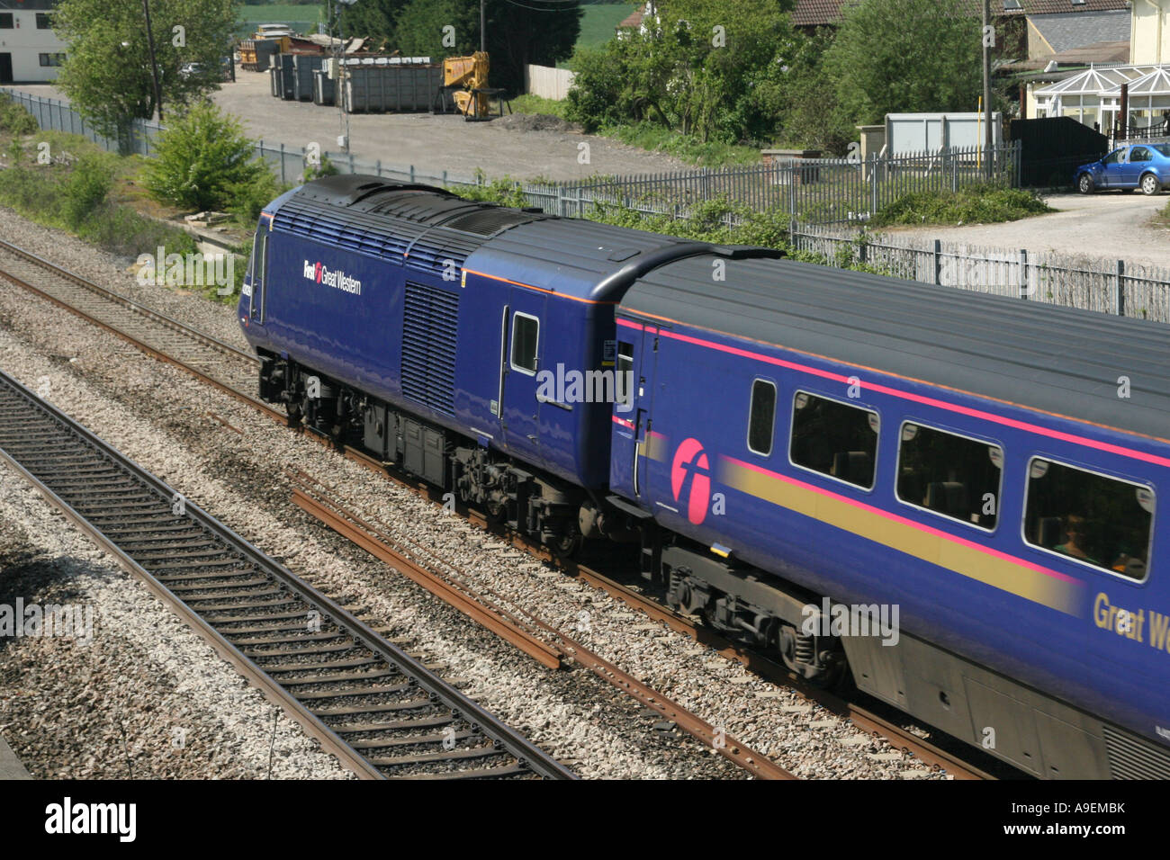 First Great Western High Speed Passenger Train Stock Photo - Alamy