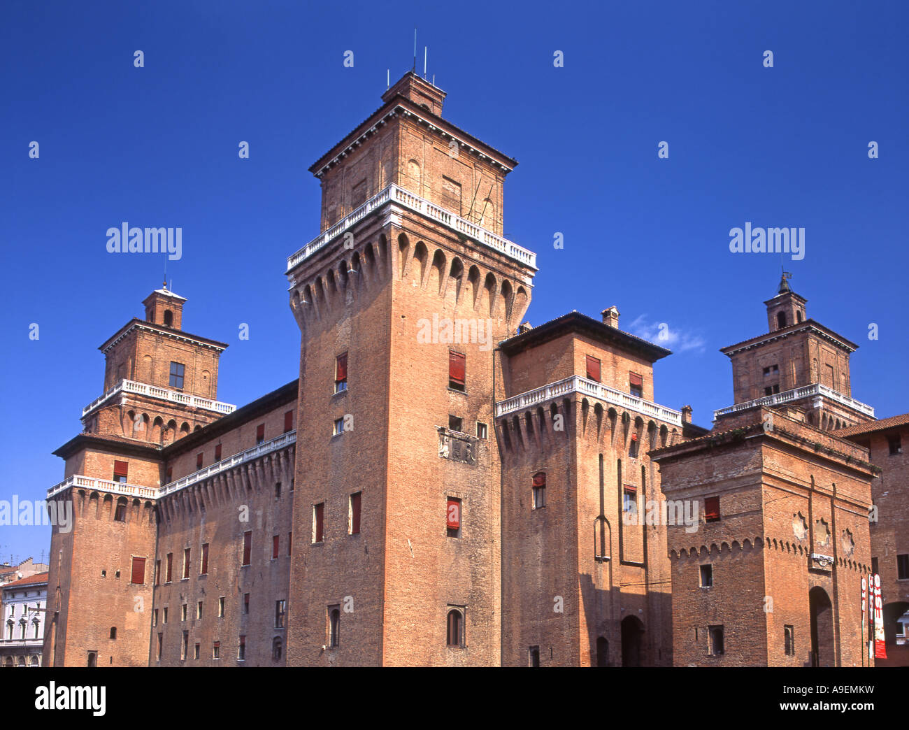 Ferrara, Emilia Romagna, Italy. Castello Estense (Castle of the Este ...