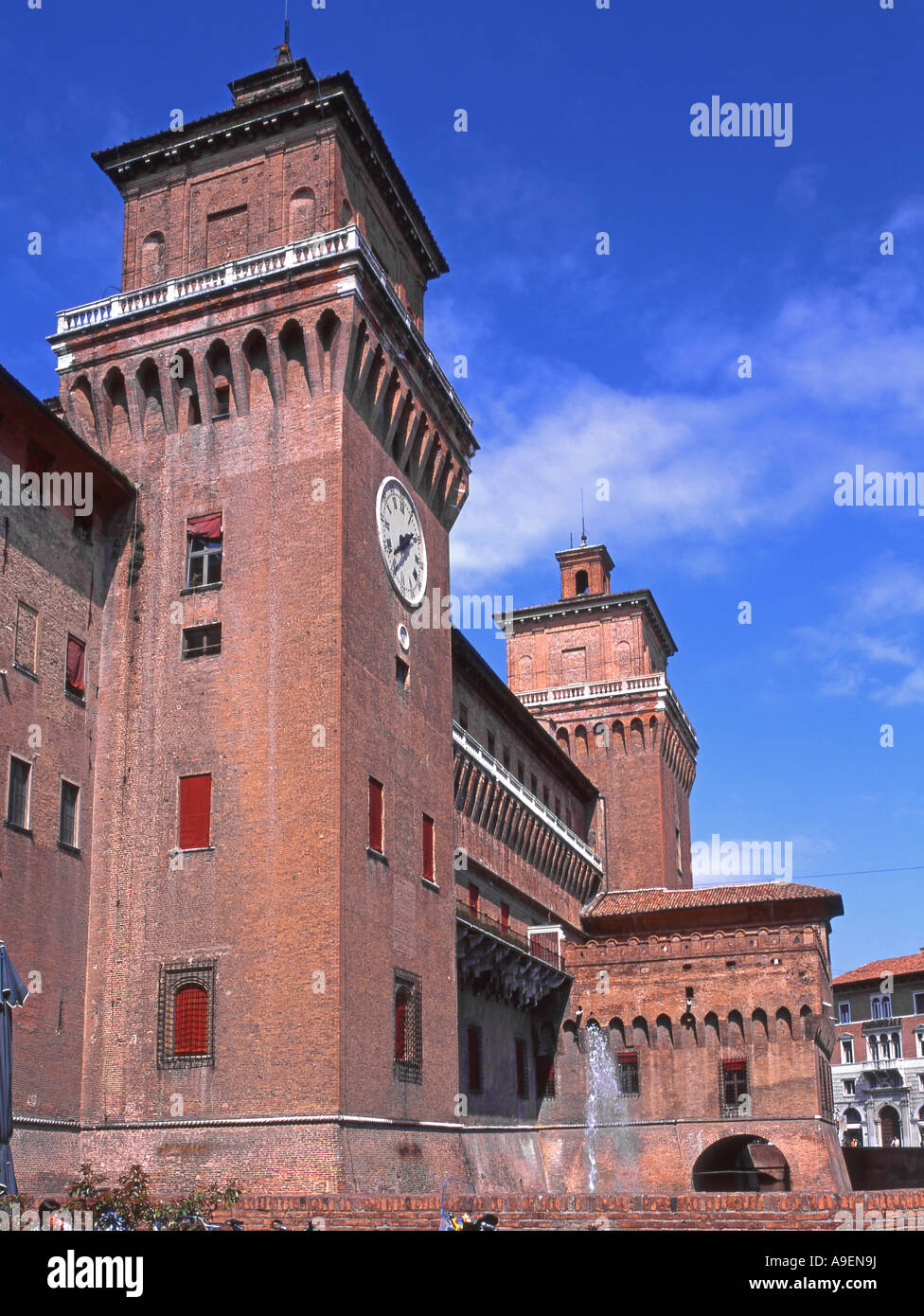 Ferrara, Emilia Romagna, Italy. Castello Estense (Castle of the Este ...