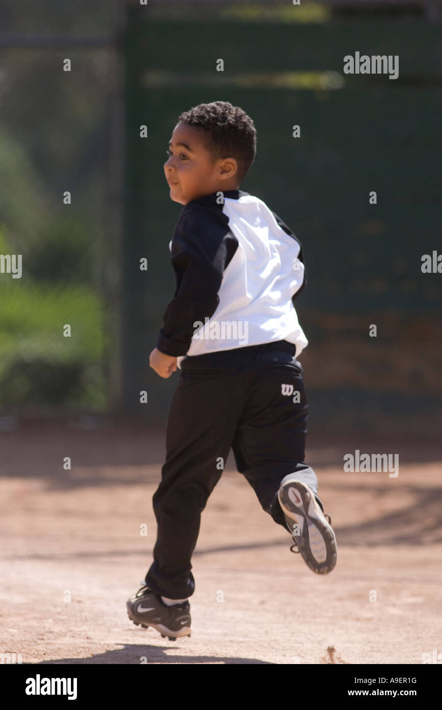 African American Boy Running