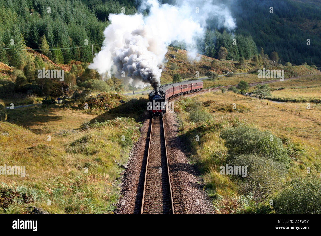 Jacobite Steam Train, Scotland Stock Photo - Alamy