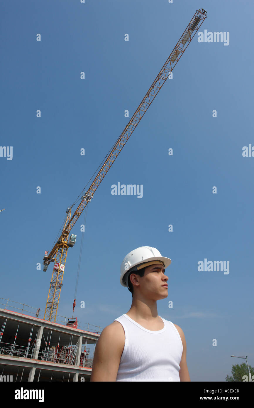 Young man at work Stock Photo - Alamy