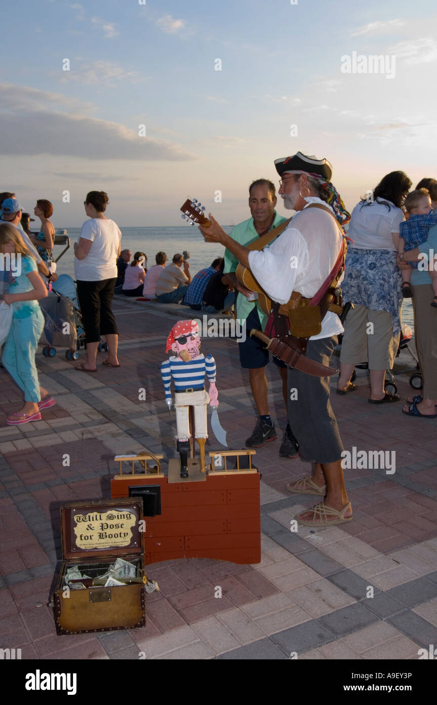 Mallory Square - Sunset celebrations Key West - Florida - USA Stock ...