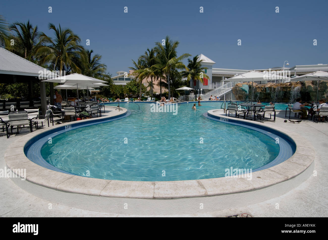 Hotel swimming pool Key West - Florida - USA Stock Photo - Alamy