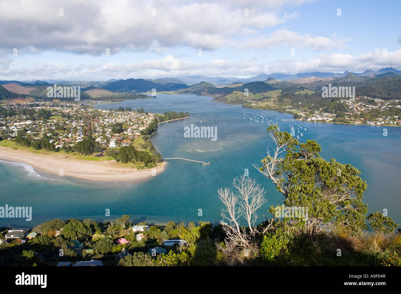 pauanui from paku point coromandel new zealand Stock Photo - Alamy