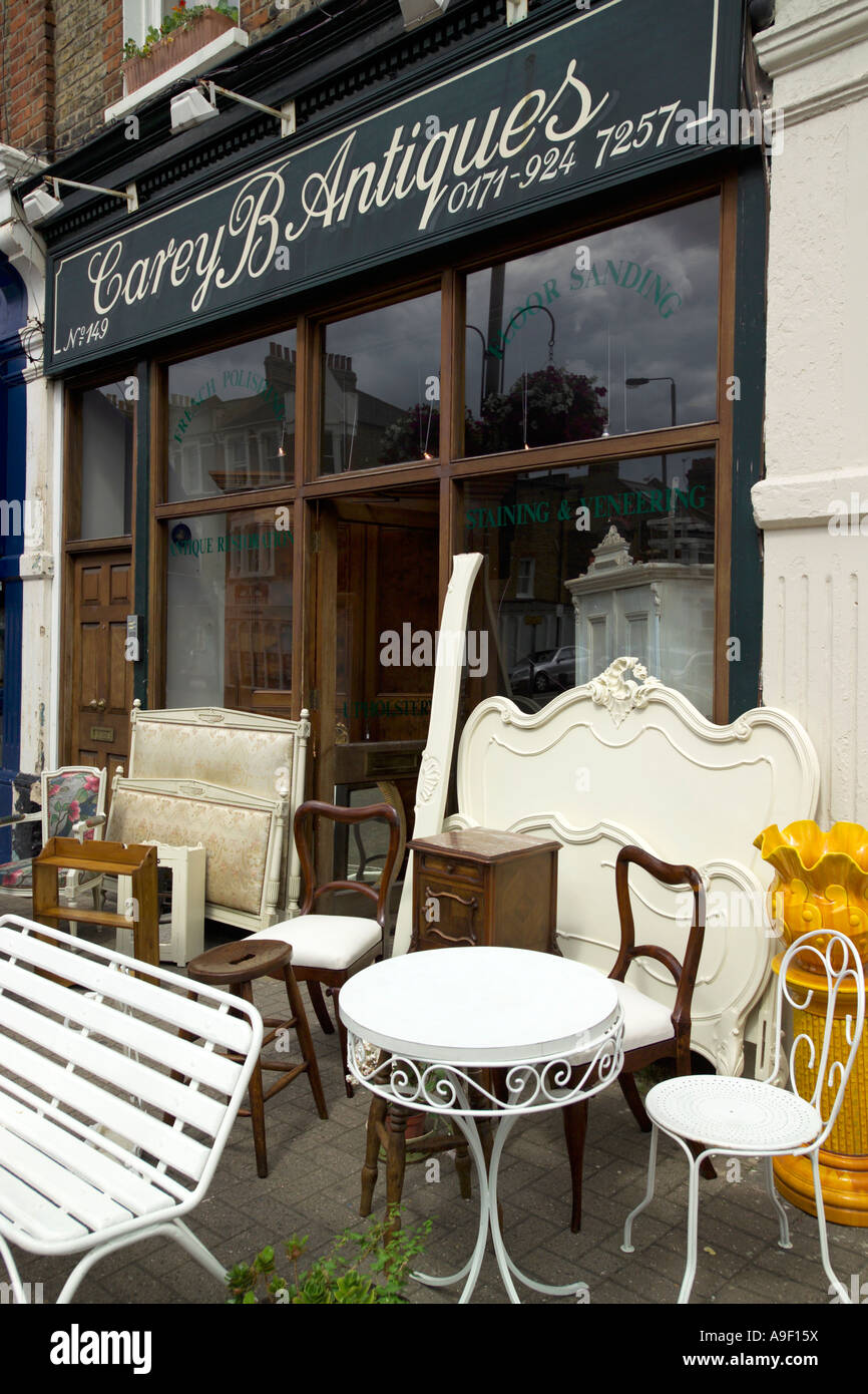 FURNITURE OUTSIDE AN ANTIQUE SHOP Stock Photo - Alamy