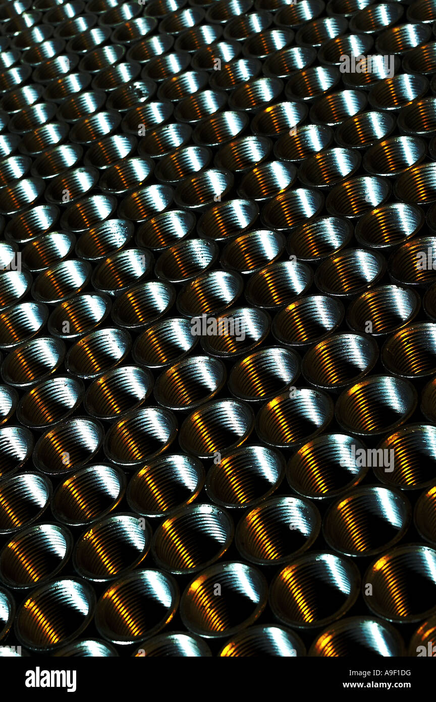 rows of metal tubes Stock Photo - Alamy