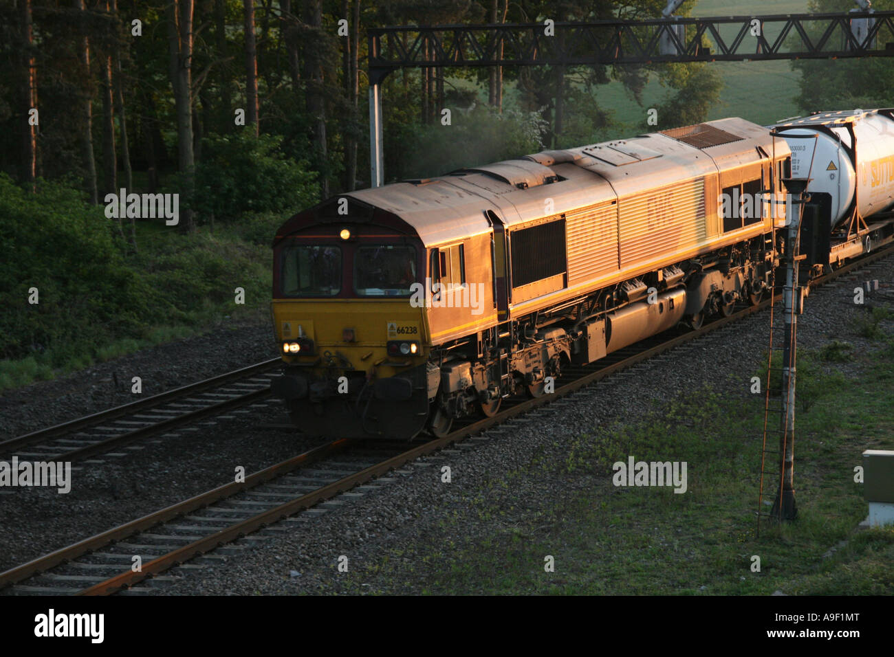 EWS Railway Freight Train on Great Western Main Line Stock Photo - Alamy