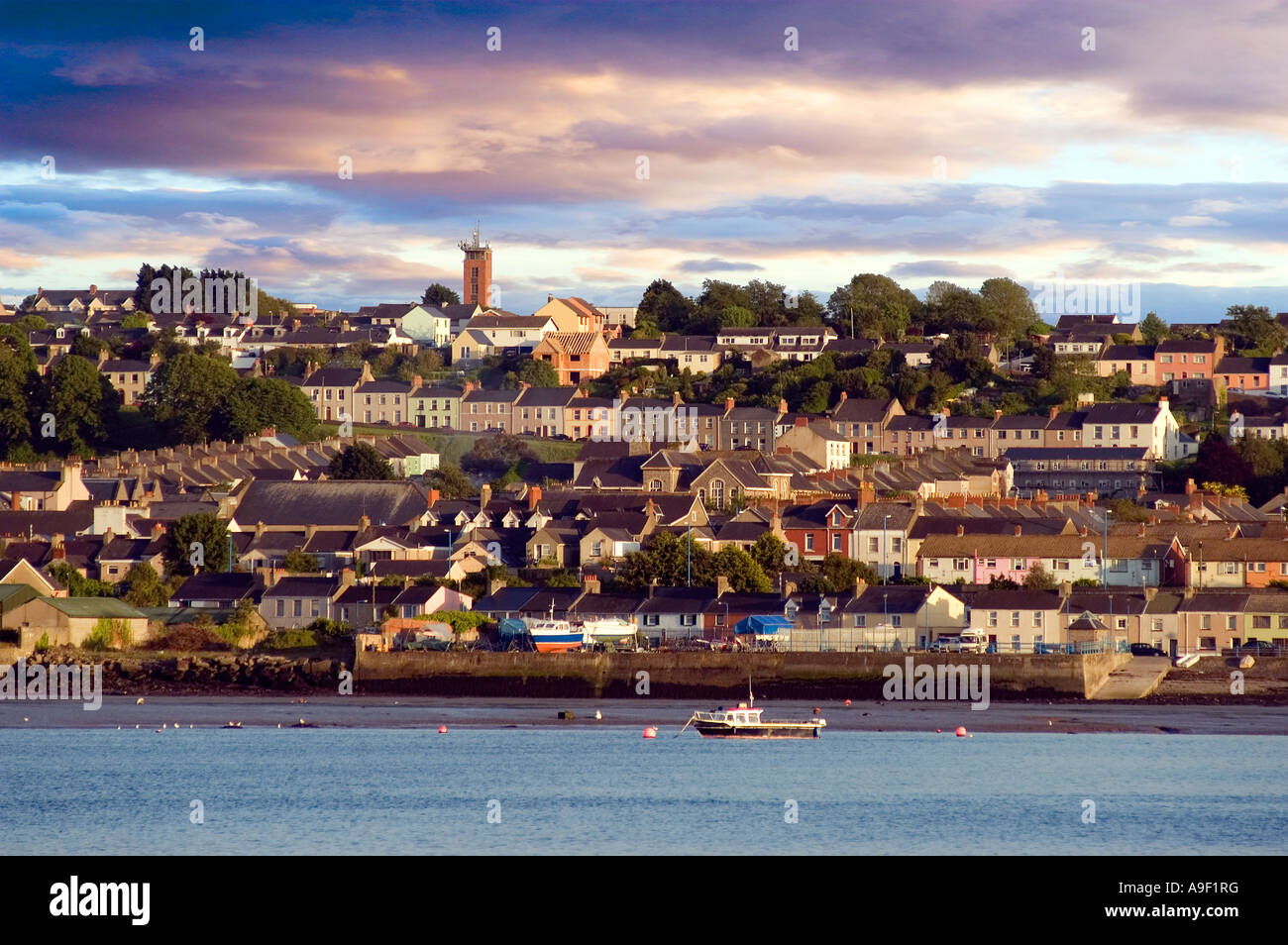 Pembroke Dock at Sunset Pembrokeshire West Wales Stock Photo - Alamy