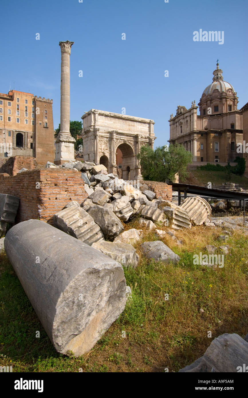 Rome Italy The Roman Forum Foro Romano Stock Photo - Alamy