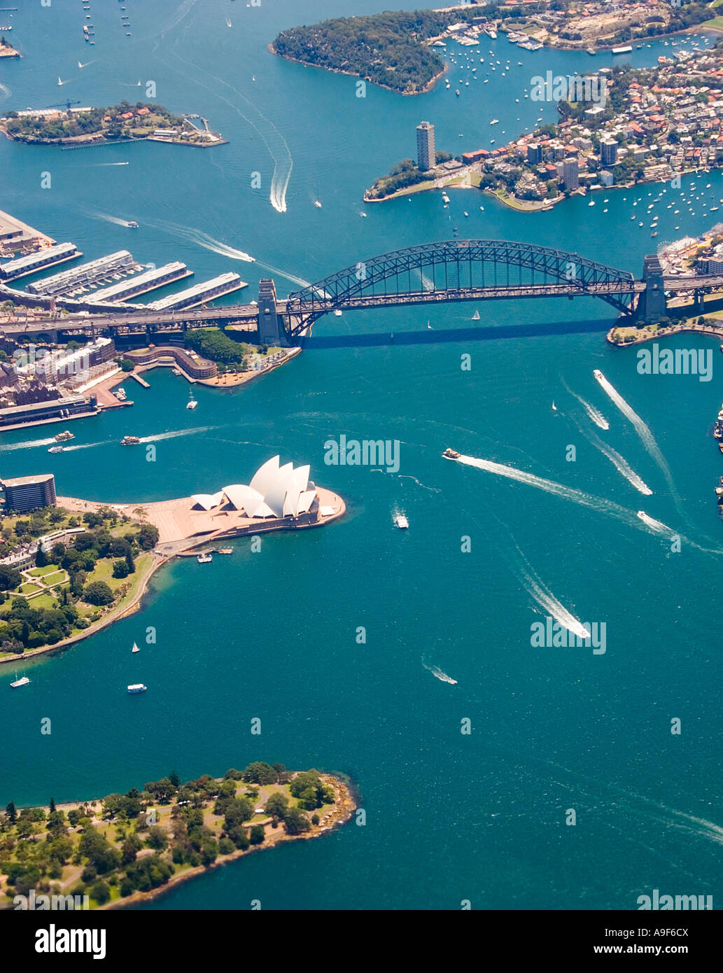 An Aerial view of Sydney Harbour Stock Photo - Alamy