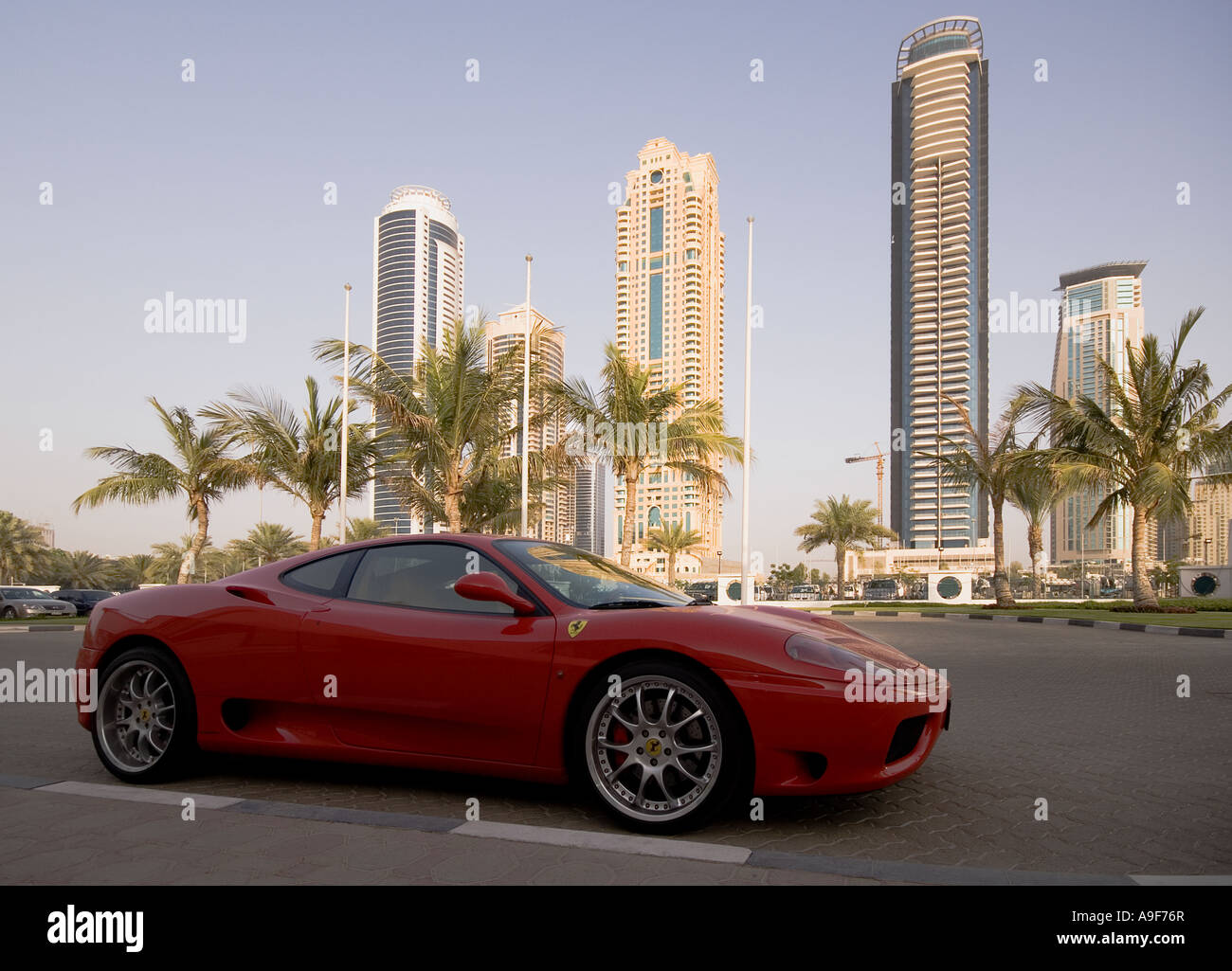 A fast car parked in Dubai UAE Stock Photo - Alamy