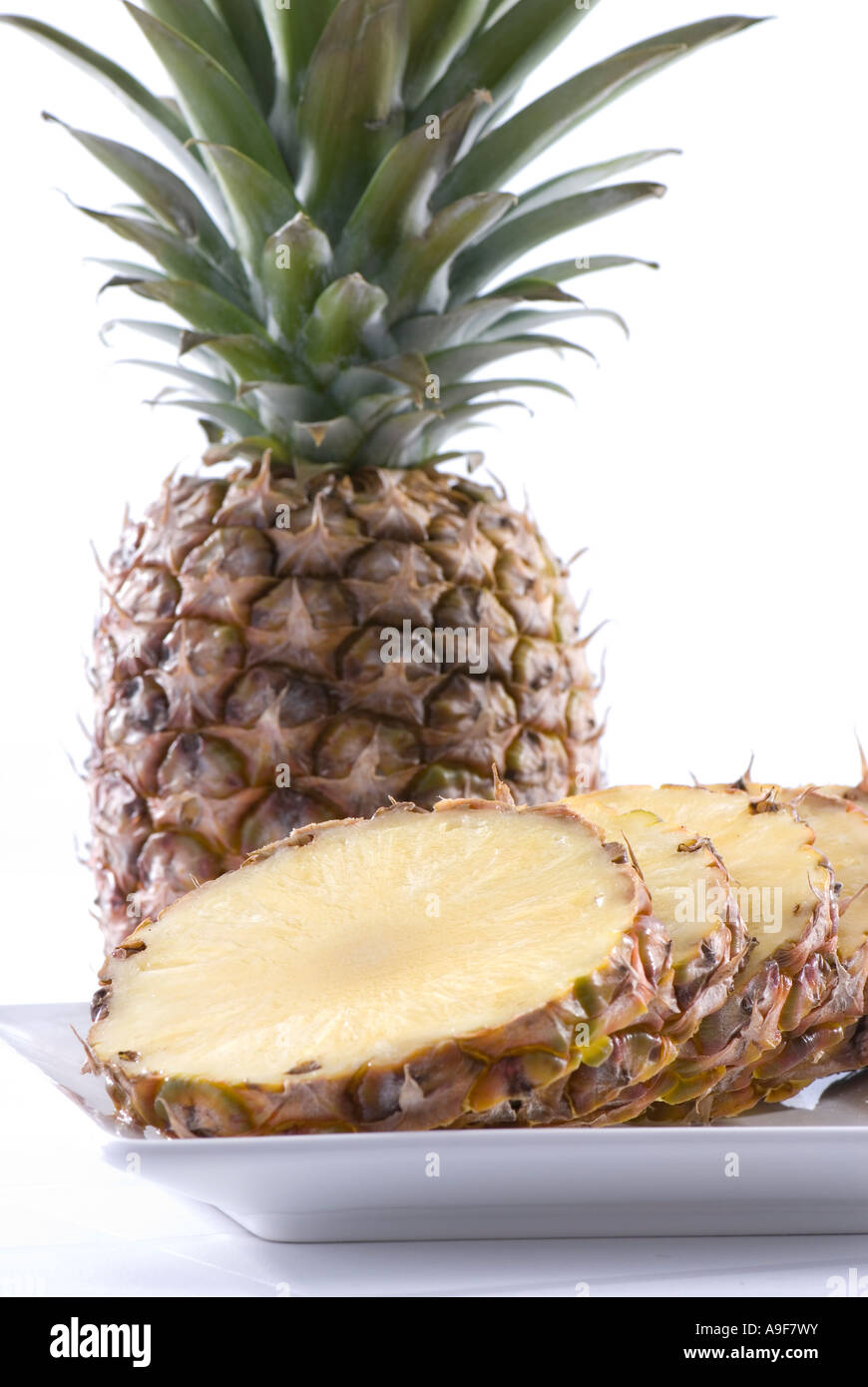 fresh sliced pineapple Stock Photo - Alamy